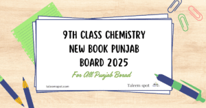 9th Class Chemistry New Book Punjab Board 2025